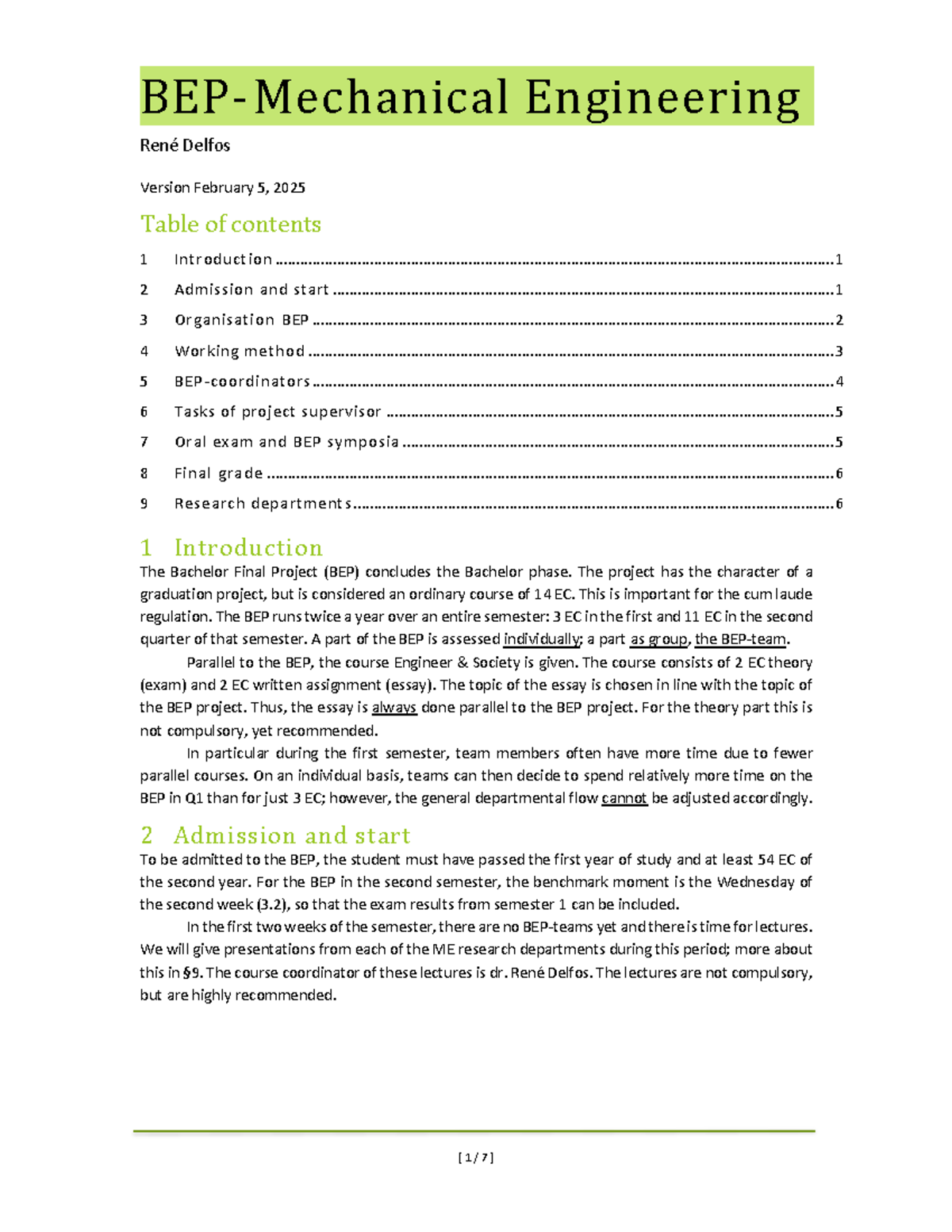 ME BEP General Guidelines: Overview and Project Management Essentials ...
