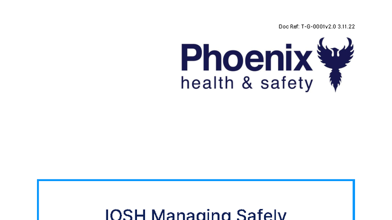 IOSH Managing Safely: Risk Assessment Guide (T-G-0001v2) - Studocu