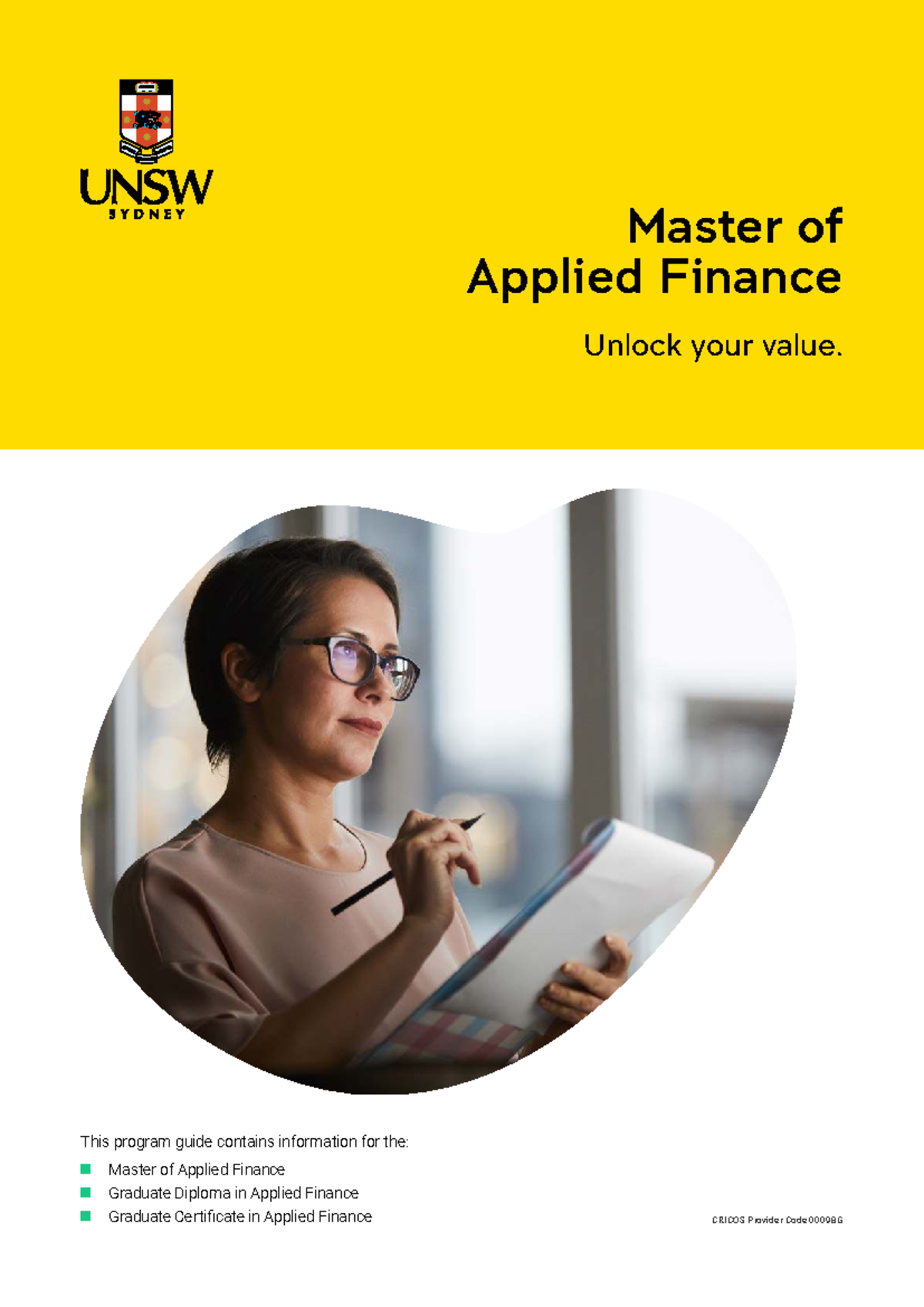 UNSW Master of Applied Finance Program Guide 2024 - Studocu