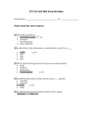Database report - solve - Lab No: Problem 1: Create the following tables i) Ans: create table ...