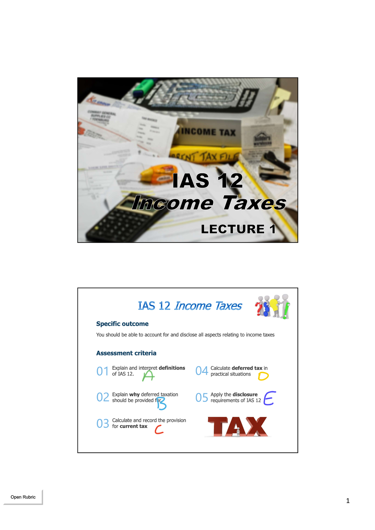 Print 202503120213 42384 - TAX IDENT TAX IAS 12 Income Taxes LECTURE 1 ...