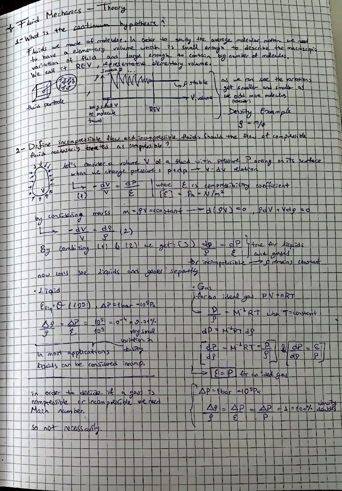 Fluid Mechanics Theory Qs (33): Continuum Hypothesis & Flow Dynamics ...