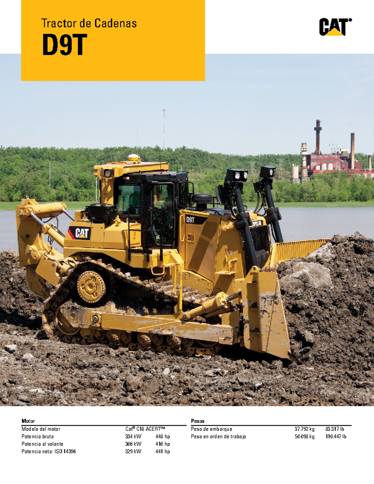 CAT D9T - manual de mantenimiento - D9T Tractor de Cadenas Motor Modelo ...
