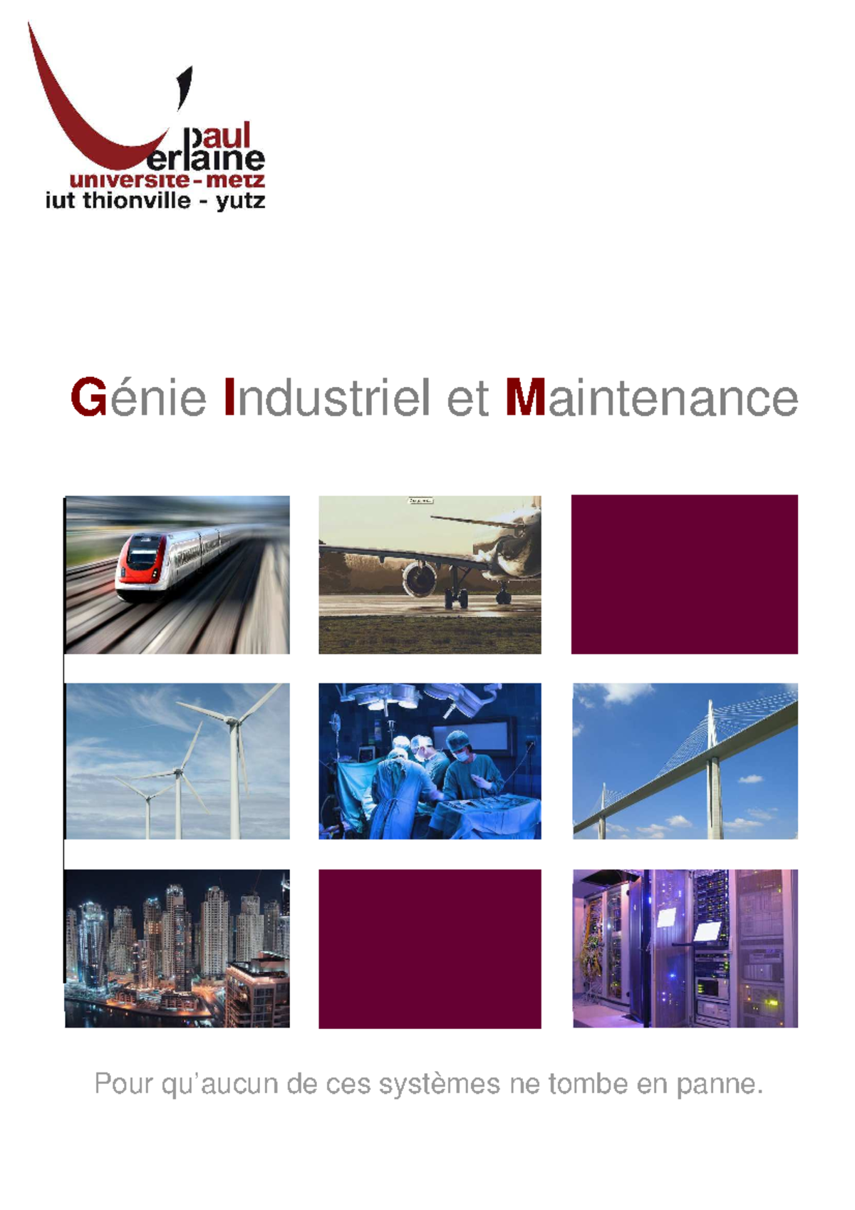 Visite du Département de Génie Industriel et Maintenance - Guide Complet - Studocu