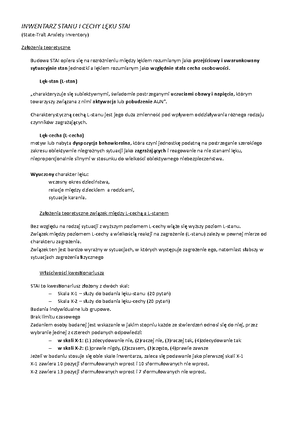 Kwestionariusz SOC-29 I Normy stenowe dla Kwestionariusza SOC Antonovsky - KWESTIONARIUSZ ...