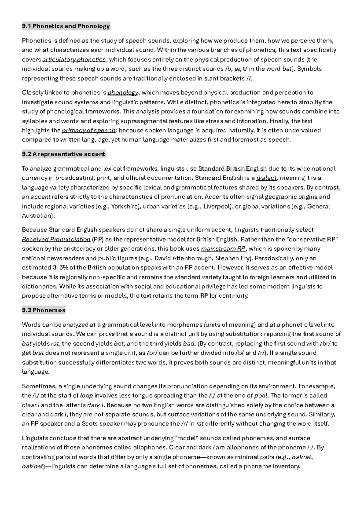 Unit 1 (Sturiale) - Phonetics and Phonology: Segmental & Suprasegmental ...