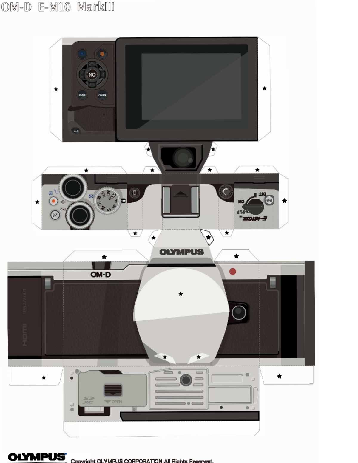 Paper cam model - Art Appreciation - NNEW NO Eur dns OLYMPUS OPEN ...