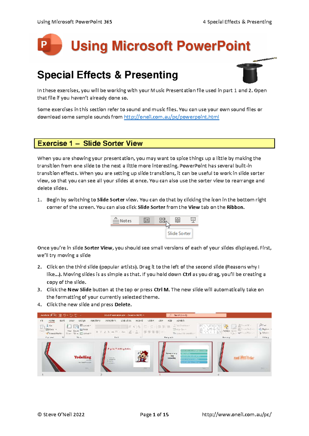 Using Microsoft PowerPoint 365: Special Effects & Presenting Guide ...