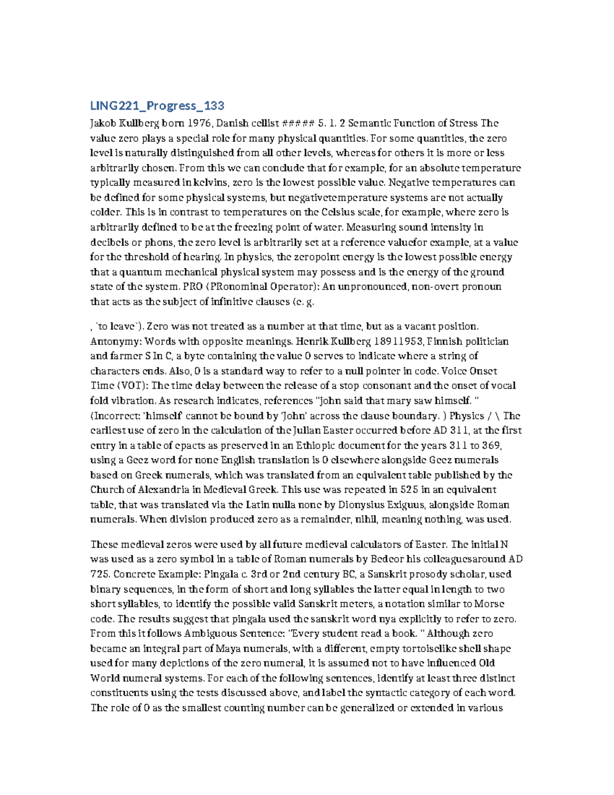 LING221_Semantic_Function_of_Zero_and_Language - Studocu