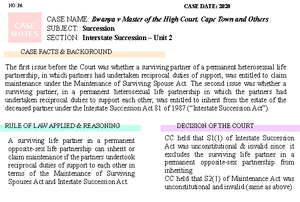 Ex Parte Graham Case Summary: Succession & Estate Massing Insights ...