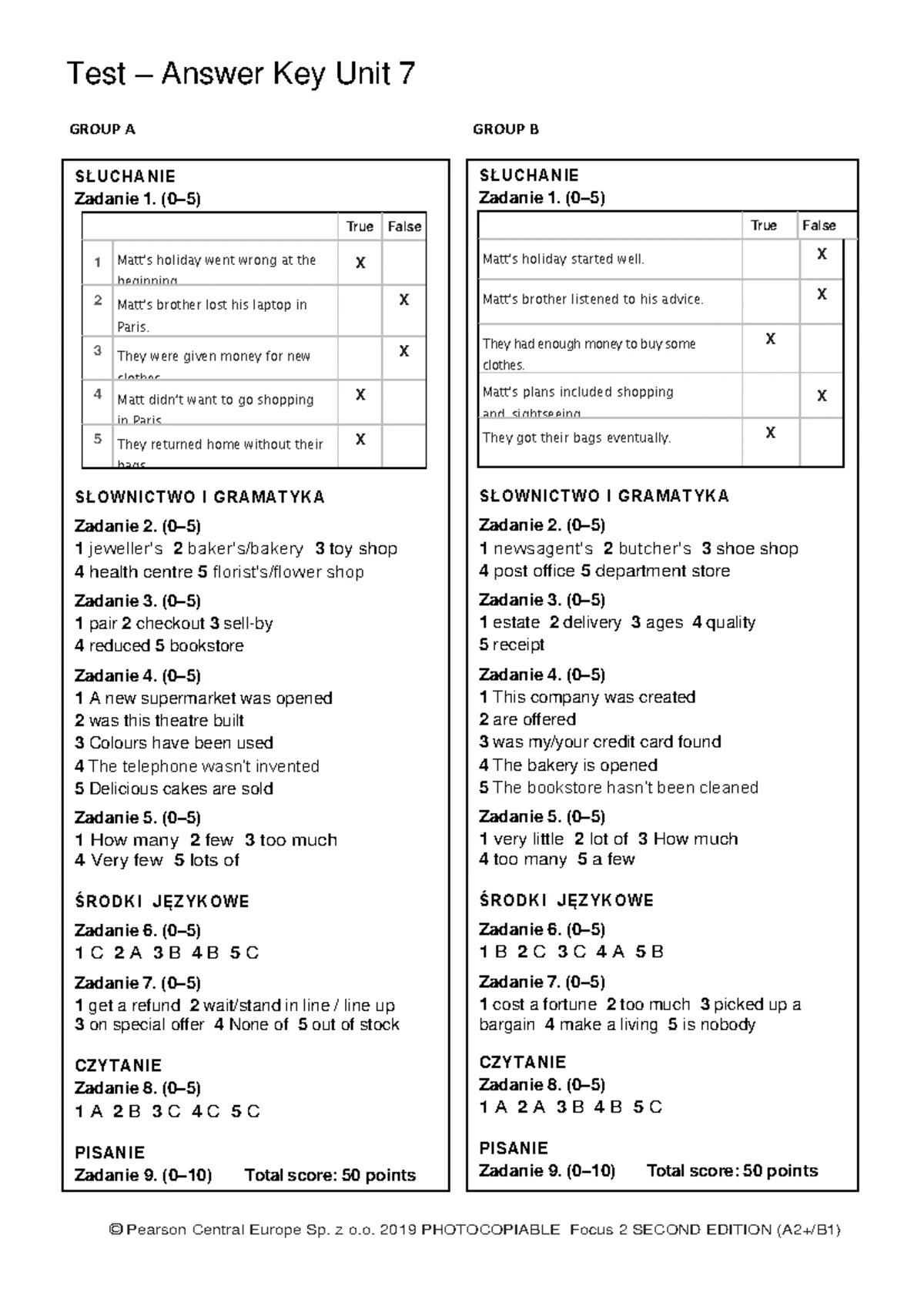 518567681 Focus 2 2E Workbook Answer Key and Exercises - Studocu