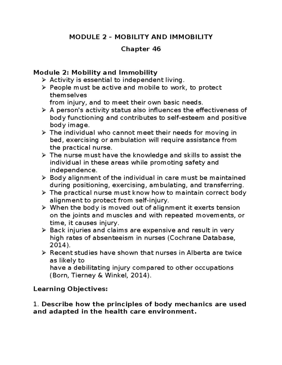 Module 2 - mobility and immobility - MODULE 2 – MOBILITY AND IMMOBILITY ...
