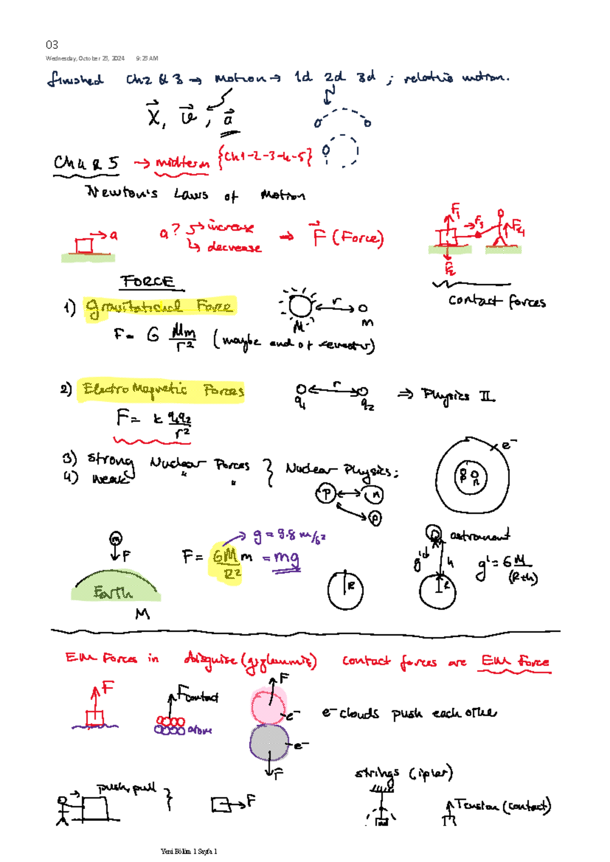 Fizik Enerji Physics 101 Work And Energy Lecture Notes Physics 03