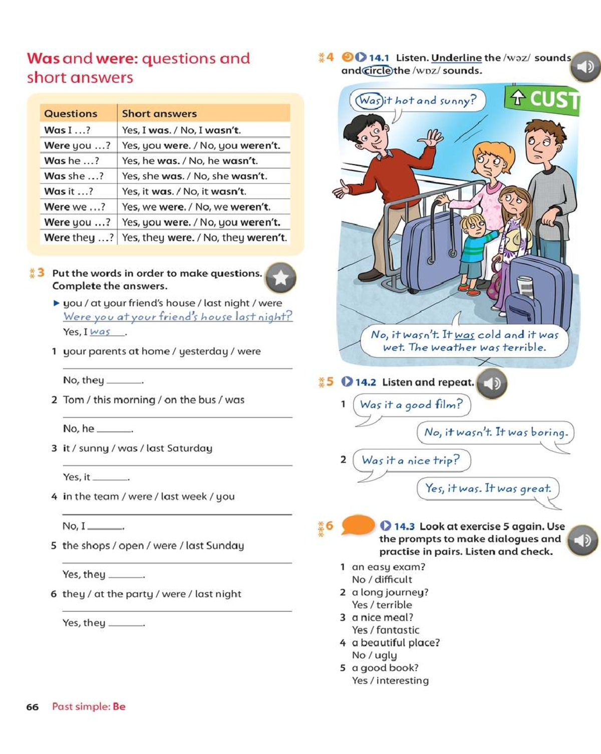 Was and Were Practice: Questions & Short Answers - Studocu