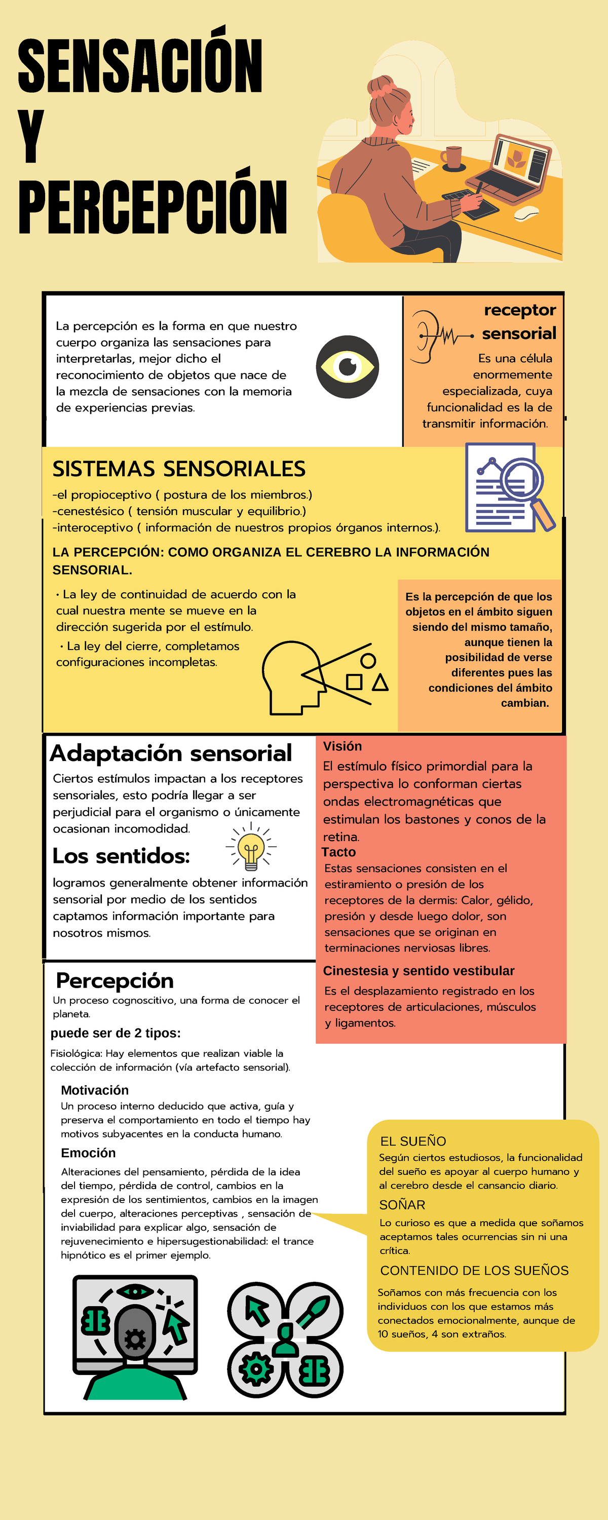 Infografía - Sensacion Y Percepcion - SENSACIÓN Y PERCEPCIÓN La ...