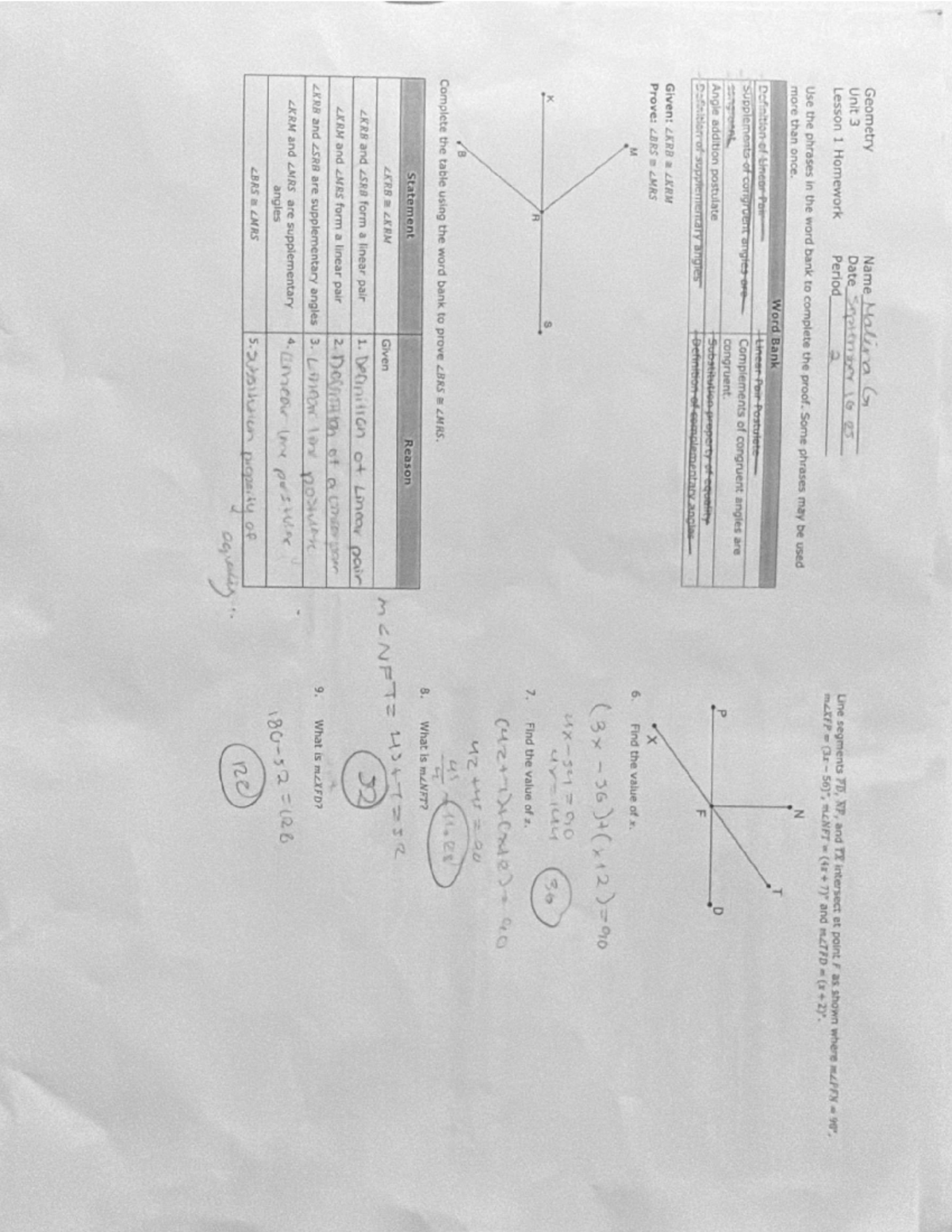 Proofs Reflection - Unit Overview and Analysis (Geometry Unit 3) - Studocu
