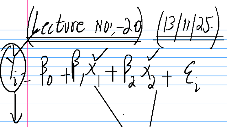 Lecture 20: Binary Logistic Regression Analysis - Studocu