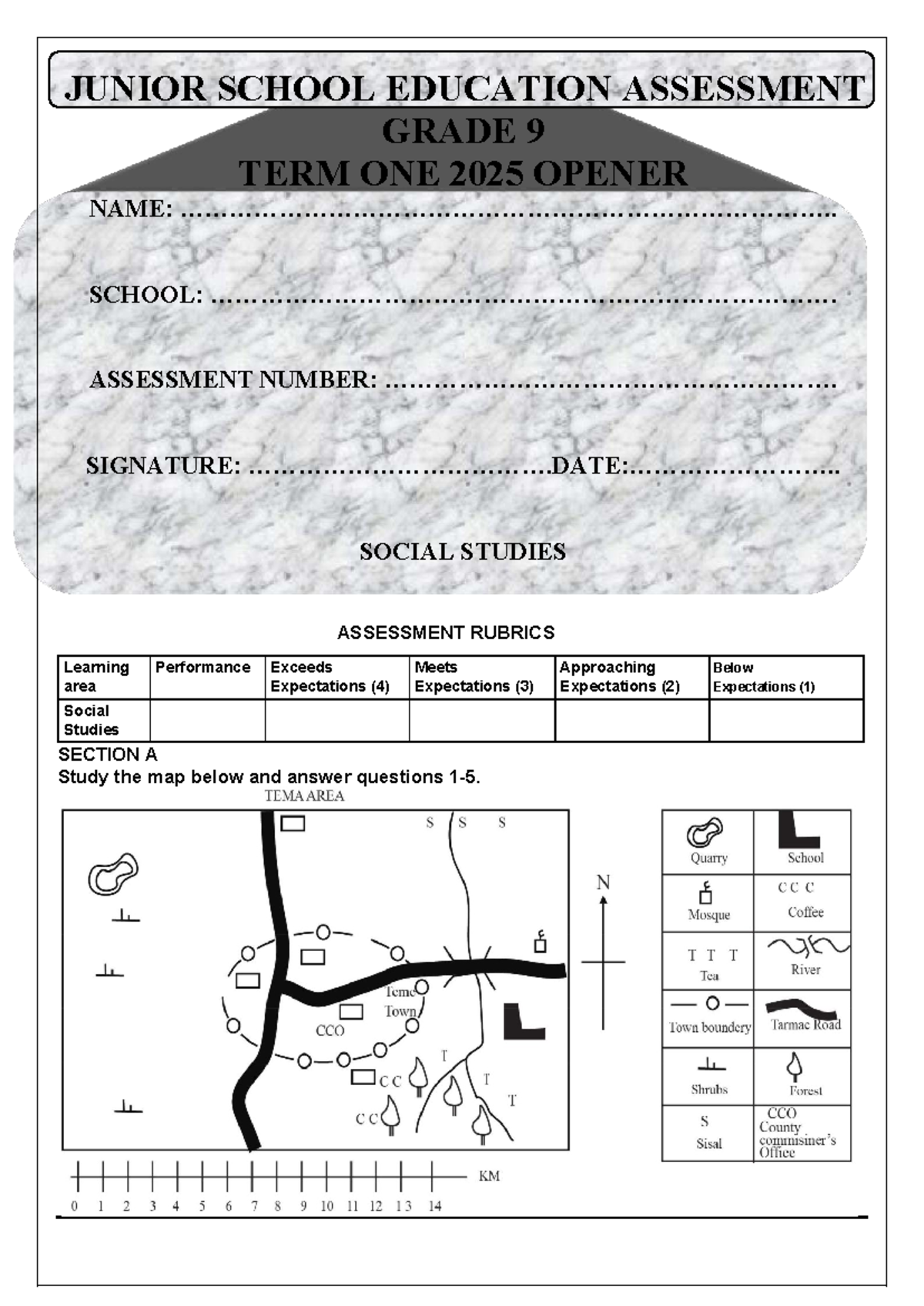 G9 SST Term 1 Assessment Rubrics - Fantastic Minds 2025 - Studocu