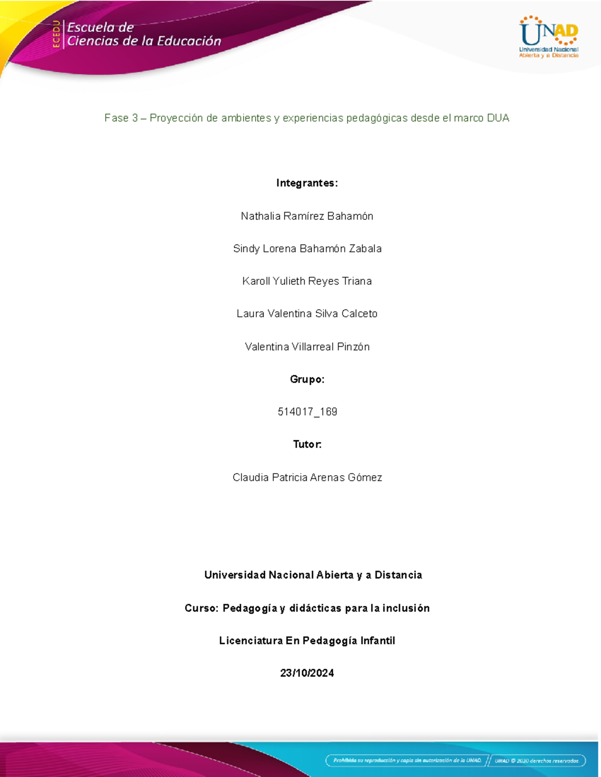 Fase 3 - Proyección de Ambientes Educativos en el Contexto DUA - 514017 ...