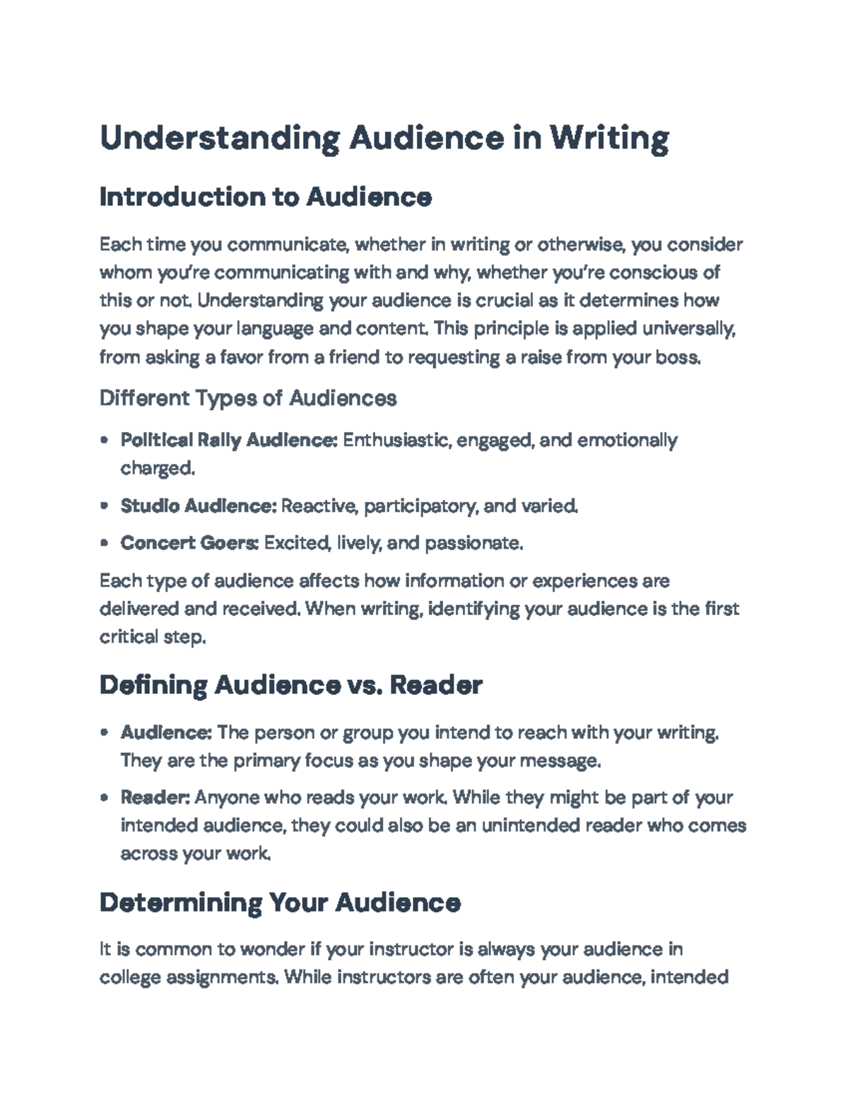 Understanding Your Audience in Writing: Key Strategies and Insights ...