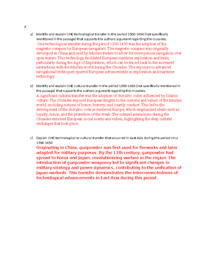 Ap world notes week 1 - RONIN PALMER Grade: 10 Date 9/7/ Pages 2 ...