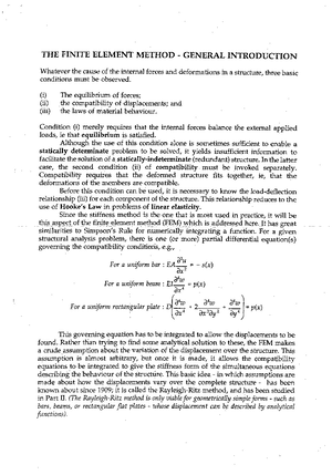 FEA practice questions with answers - FEEG3001 - Studocu