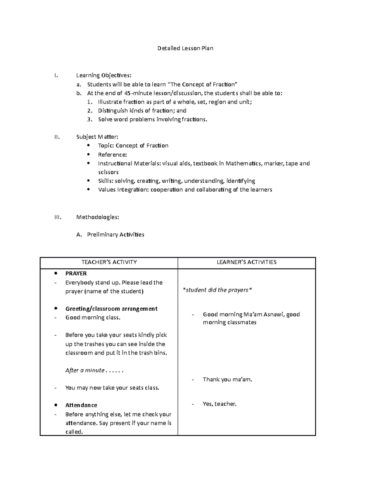 ALS Assessment Form 1: Individual Learning Agreement (ILA) Guide - Studocu