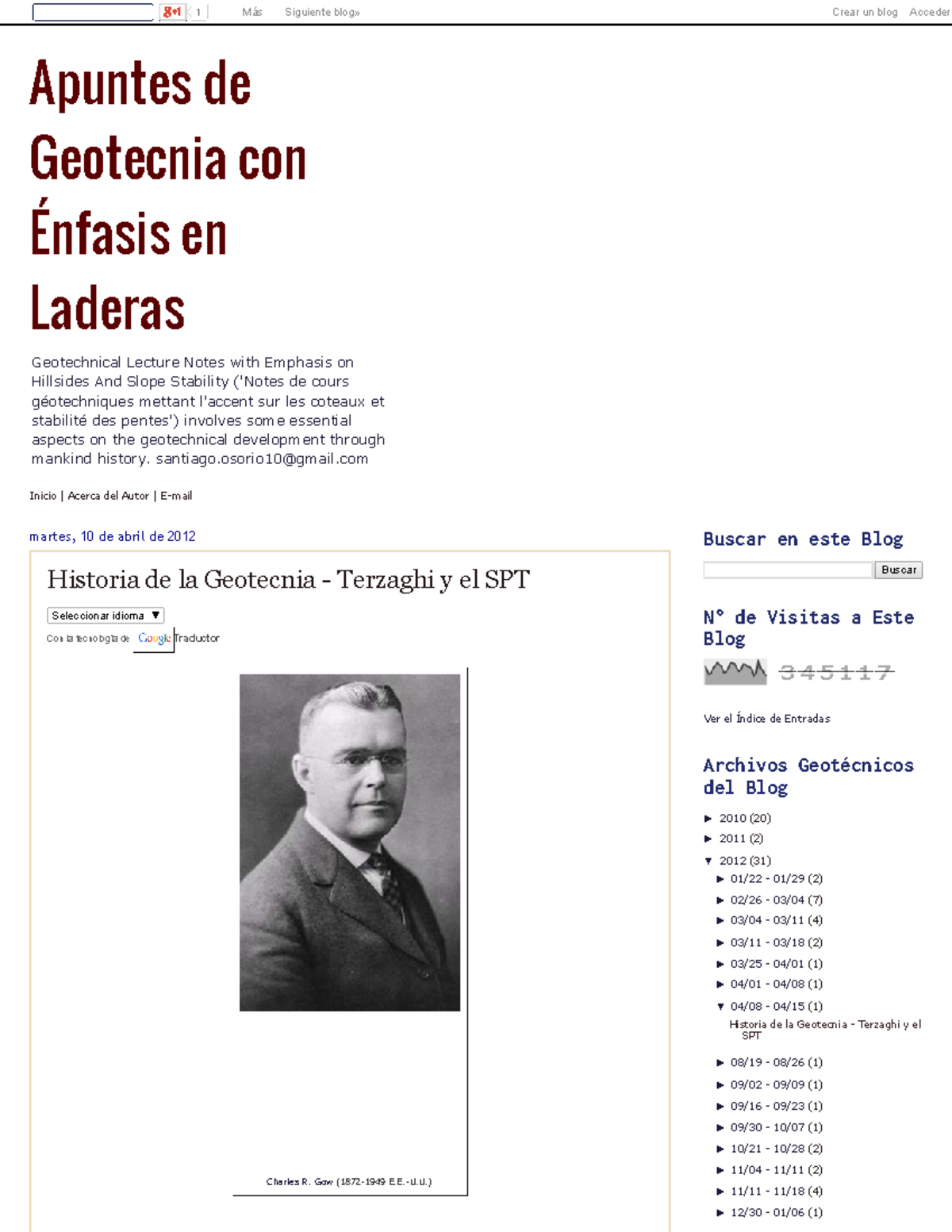 Apuntes de Geotecnia: Historia de Terzaghi y el SPT - Studocu