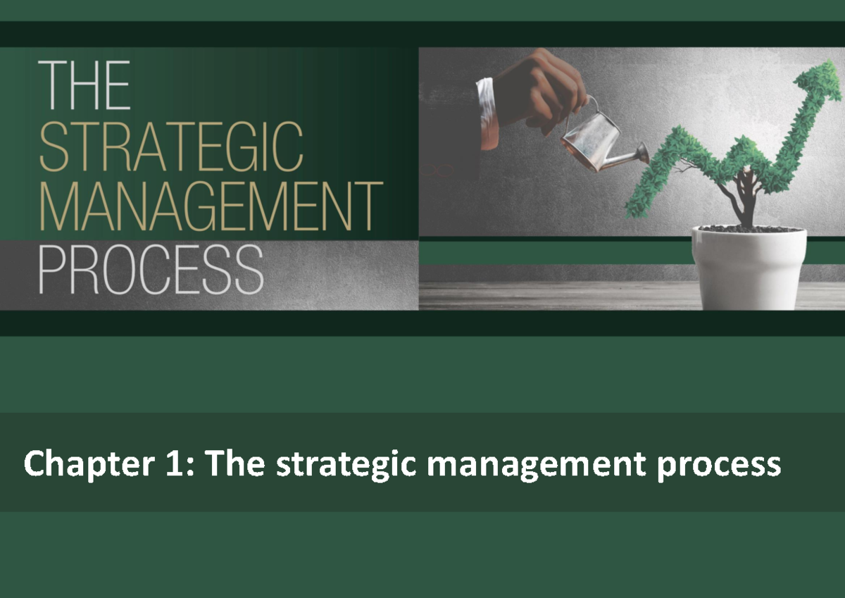 Chapter 1 - Understanding the Strategic Management Process - Studocu