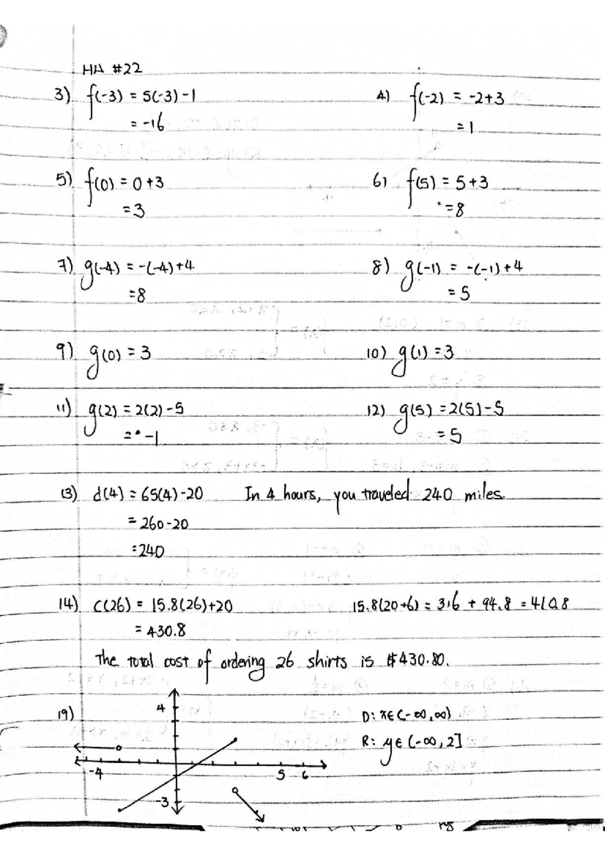 HW #22 Solutions: Interpreting 𝑓(𝑥) Notation in Context - Studocu