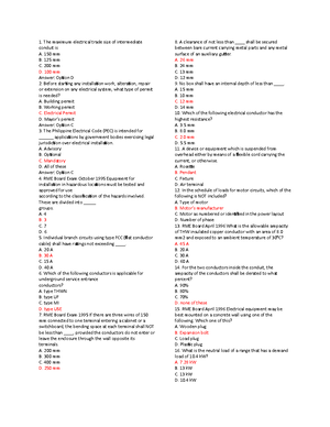 Exercise Pec Standards Subject Electrical Standards Practices