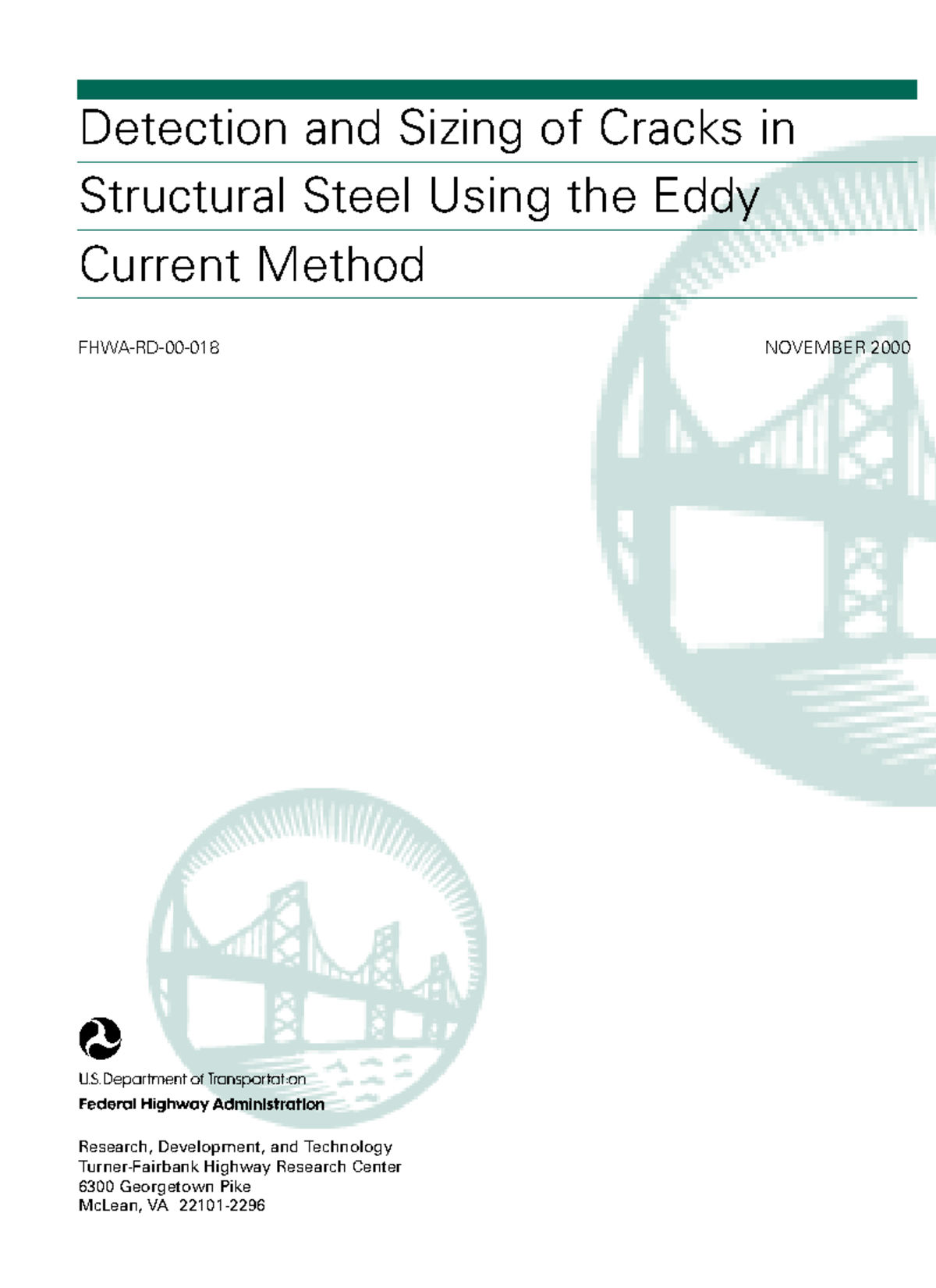 Detection And Sizing Of Crack In Structural Steel Using Et Detection And Sizing Of Cracks In