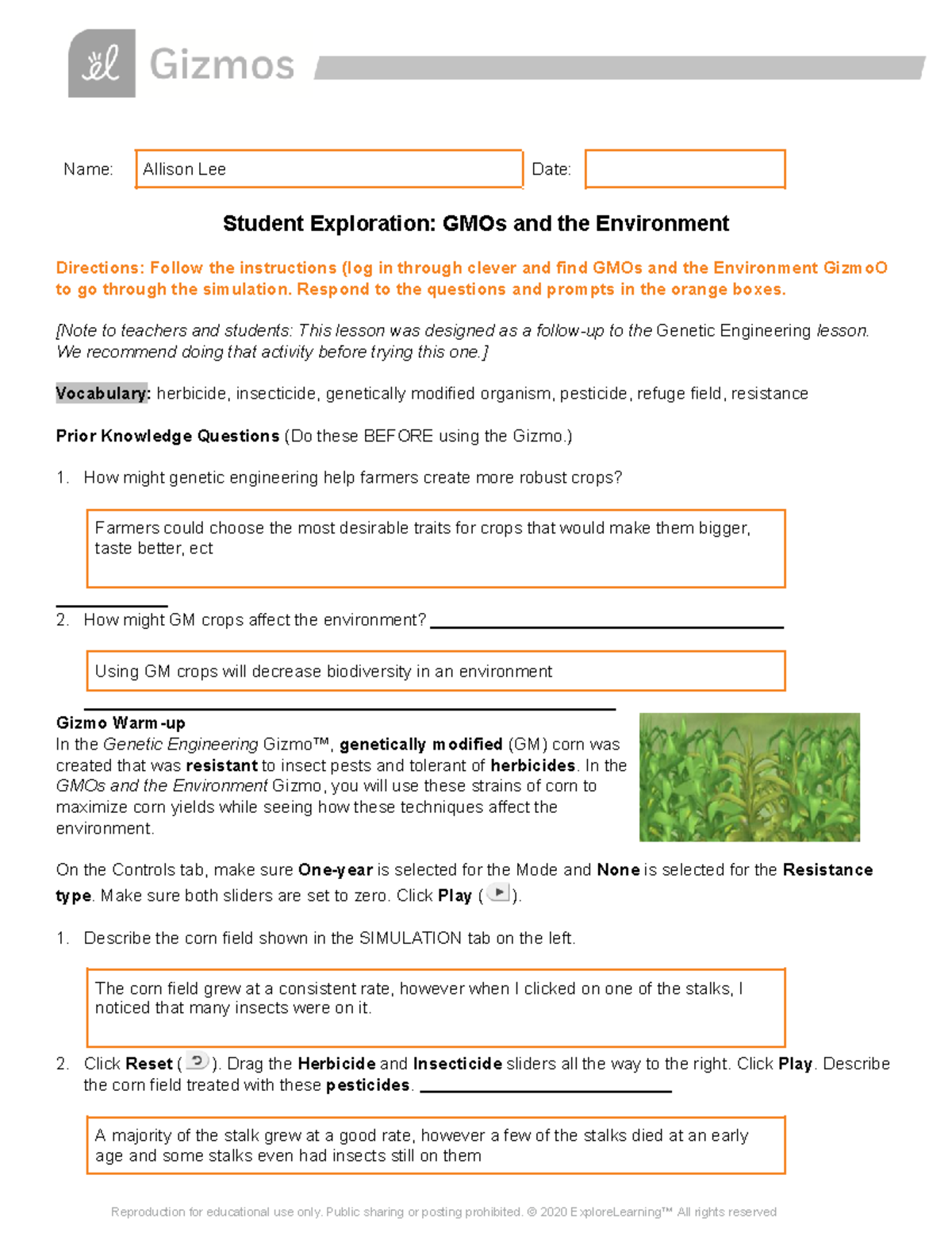 Exploring GMOs and Their Environmental Impact: A Student Guide - Studocu