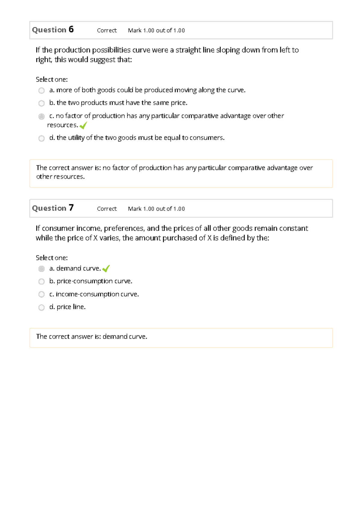 Review Quiz #1 Attempt review 002 - Question 6 Correct Mark 1 out of 1 ...