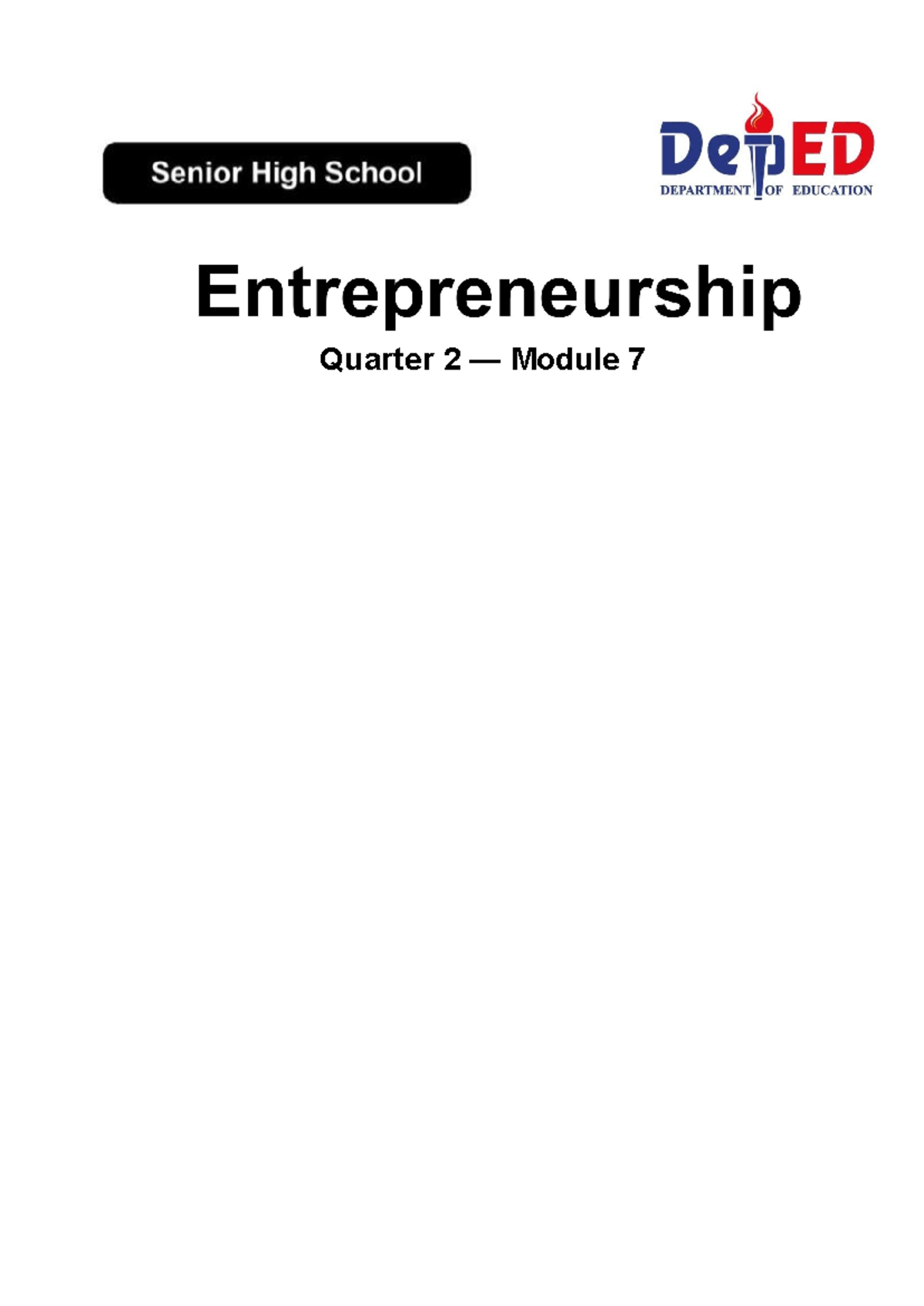 Entrep 12 Q2 M7 Forecasting Revenues and Costs for Entrepreneurs - Studocu