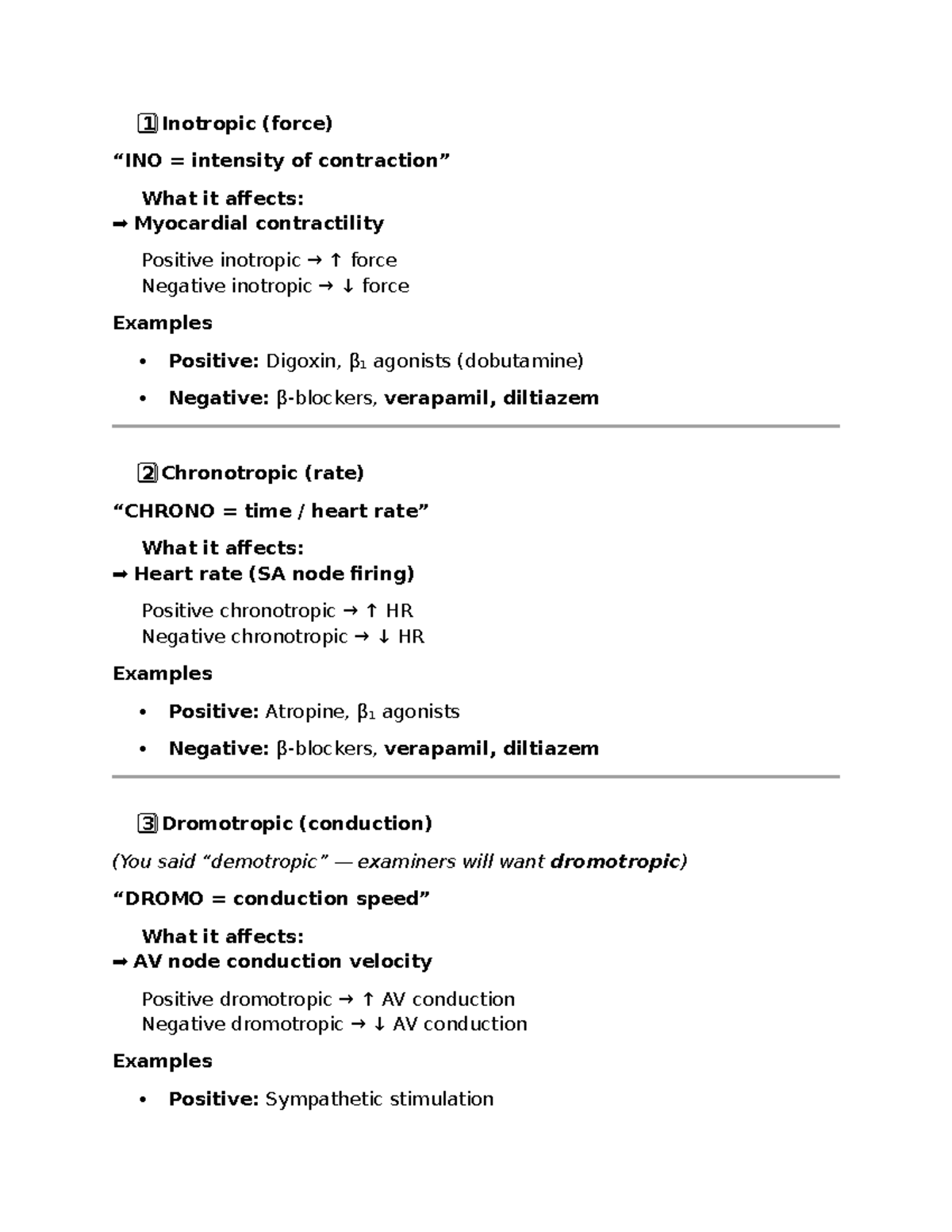 Inotropic, Chronotropic, and Dromotropic Effects in Cardiac Function ...