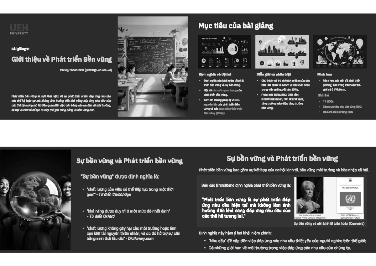 1A - Chương 1A - UEH Muc tiêu cua bài giang UNIVERSITY TEC CECENIEAANES ...