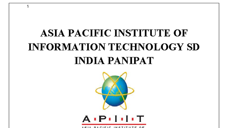 Final Python Practical File - APIIT SD INDIA (CSE 3rd Sem) - Studocu