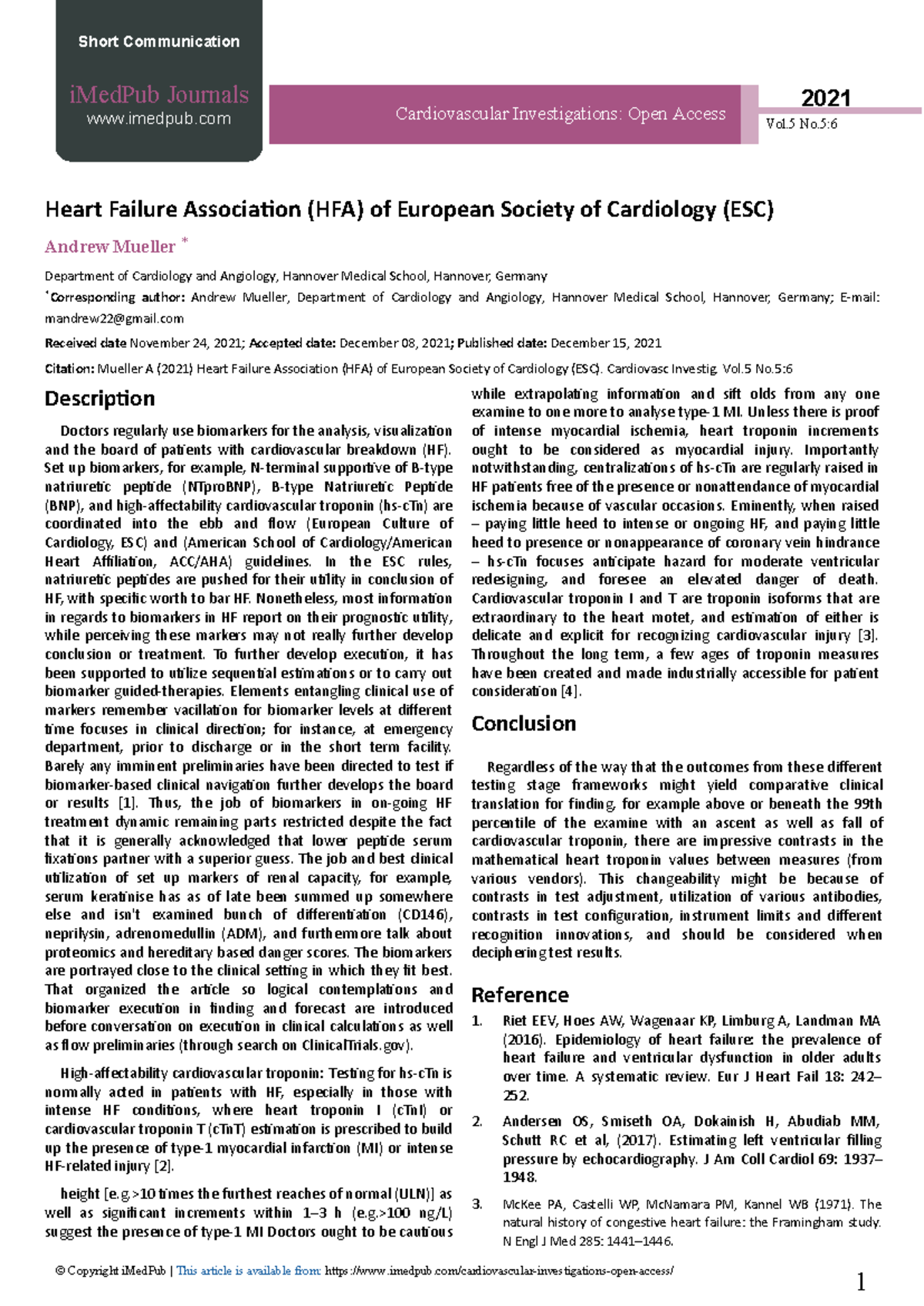 Heart failure association hfa of european society of cardiology esc ...