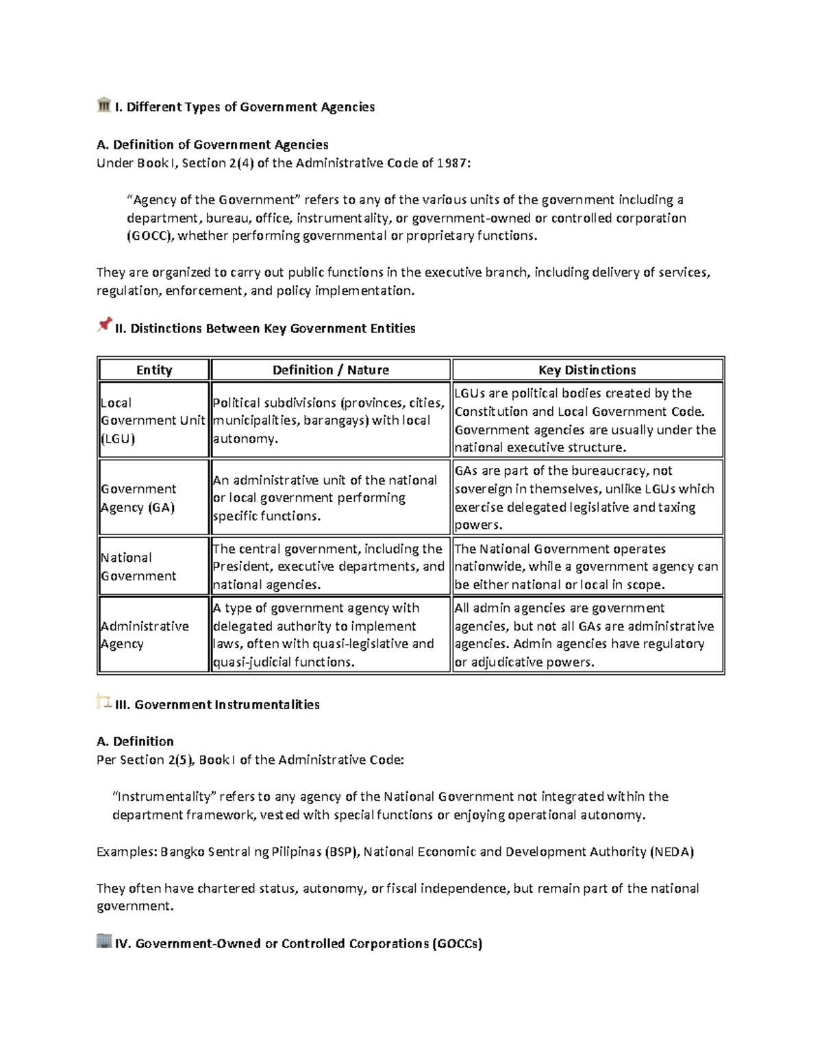 Administrative Law Overview: Types of Government Agencies and Their ...
