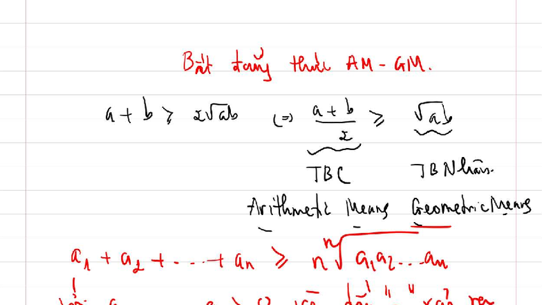 AM-GM Inequalities Proofs and Applications - Math 101 - Studocu