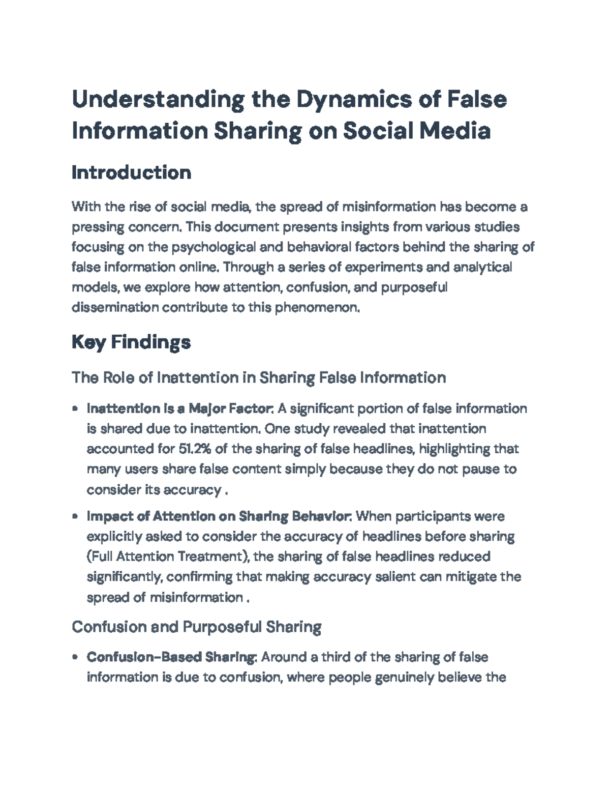 Dynamics of False Info Sharing on Social Media: Key Insights & Findings ...