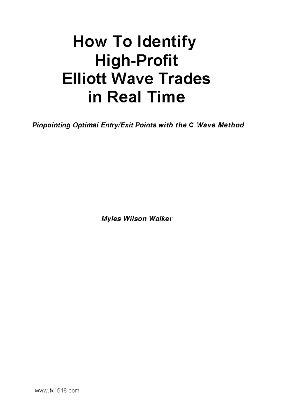 How to Identify High-Profit Elliott Wave Trades in Real Time - Studocu