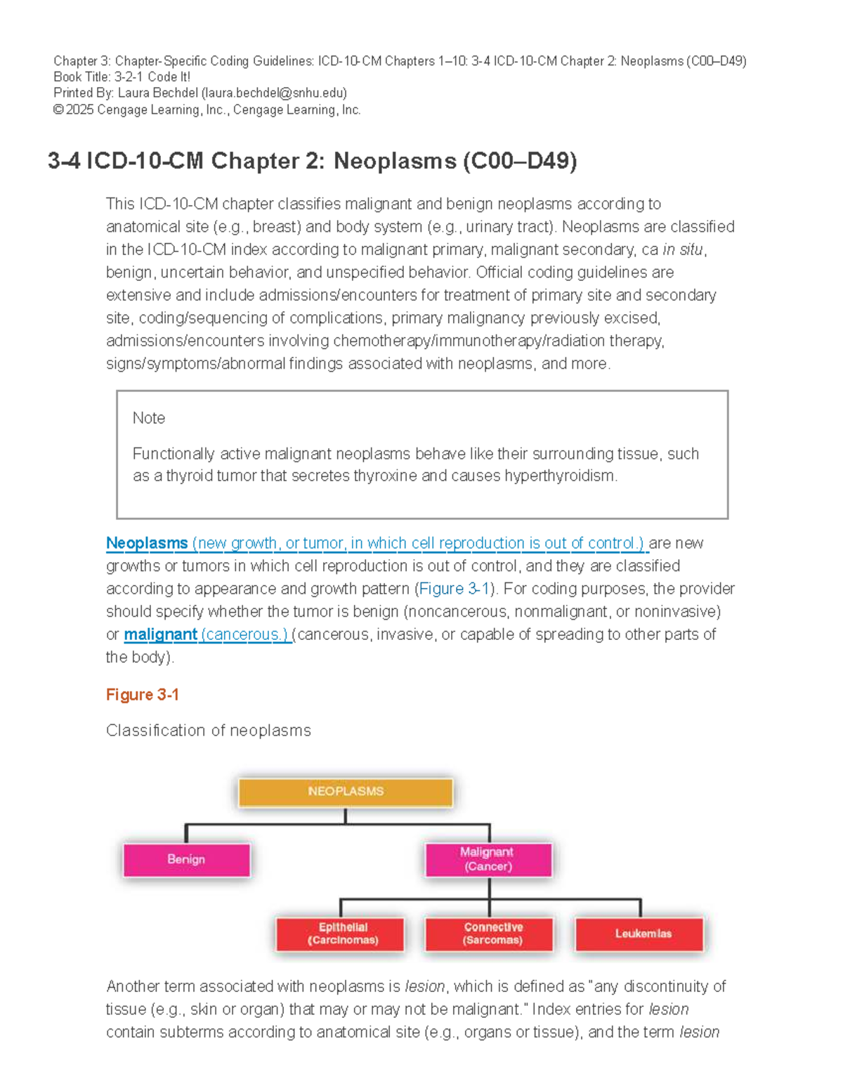 Chapter 3: Coding Guidelines for Neoplasms (Code It! 2025) - Studocu