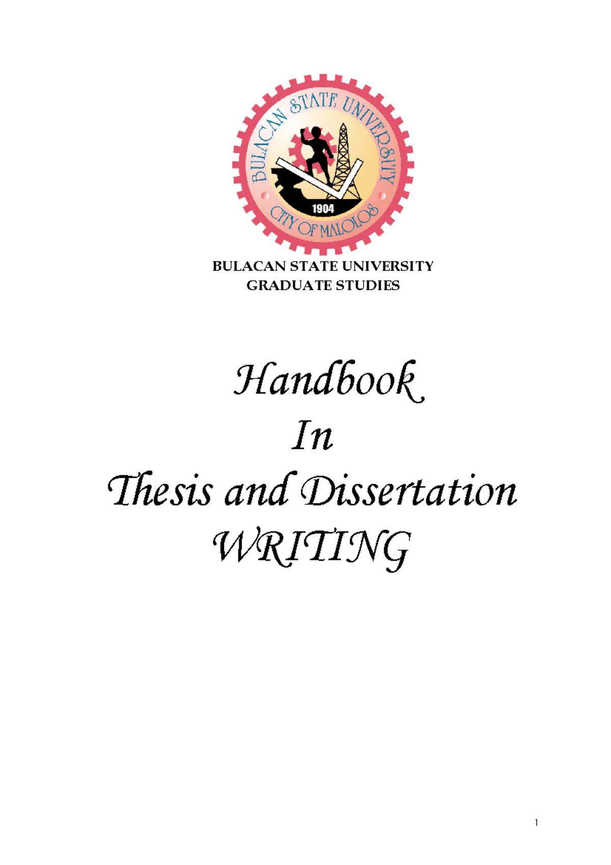 Title: Guidelines for Thesis Writing in Graduate Studies (GS 101) - Studocu