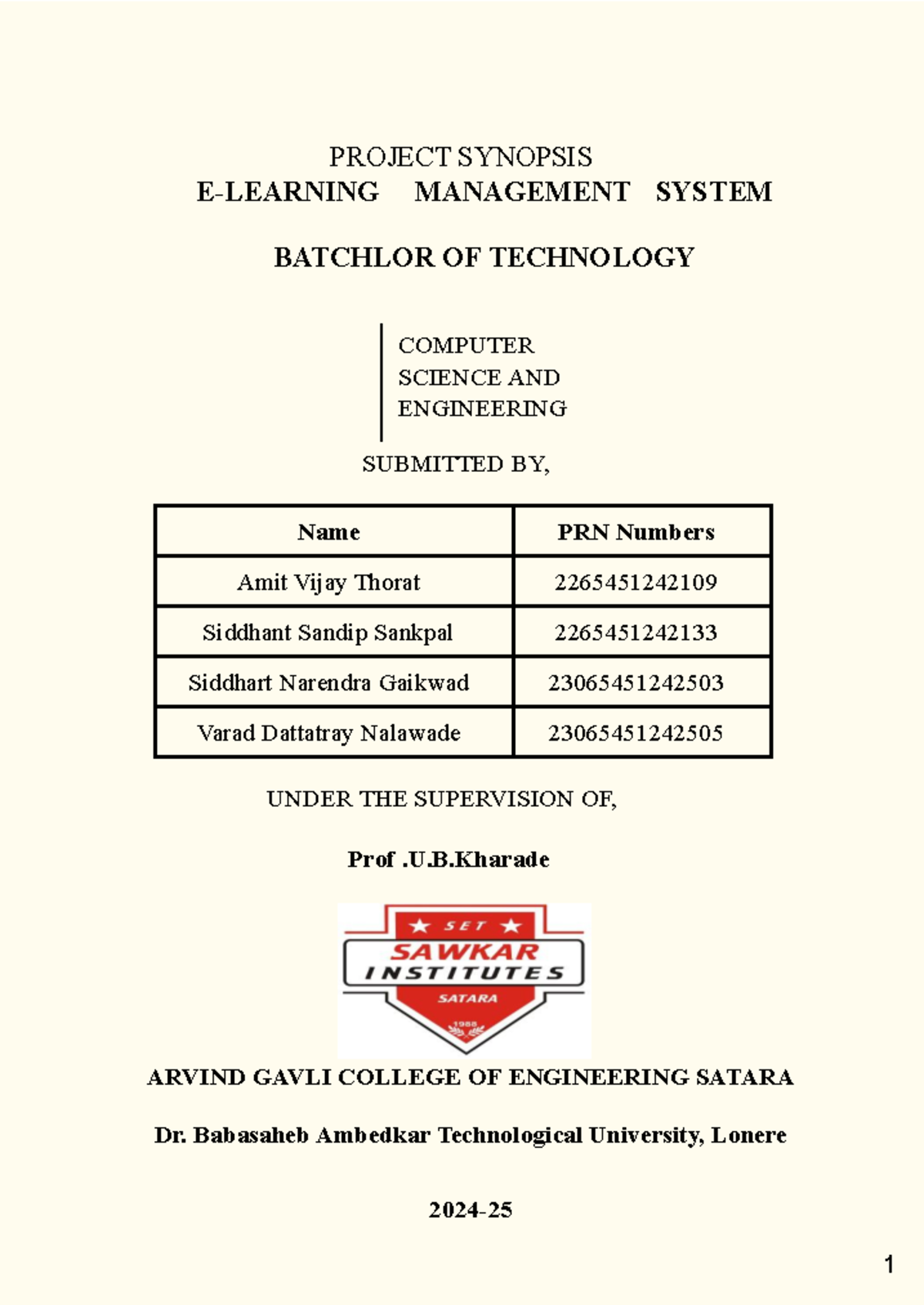 Hand Gesture Controlled Virtual Mouse Project Synopsis (B.Tech CSE ...