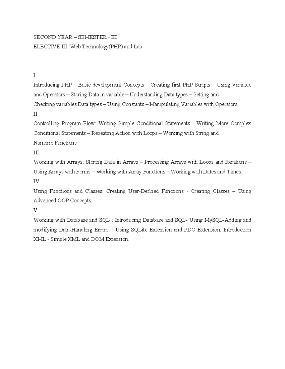 Web Technology(PHP) - Practical Lab Overview and Concepts - Studocu