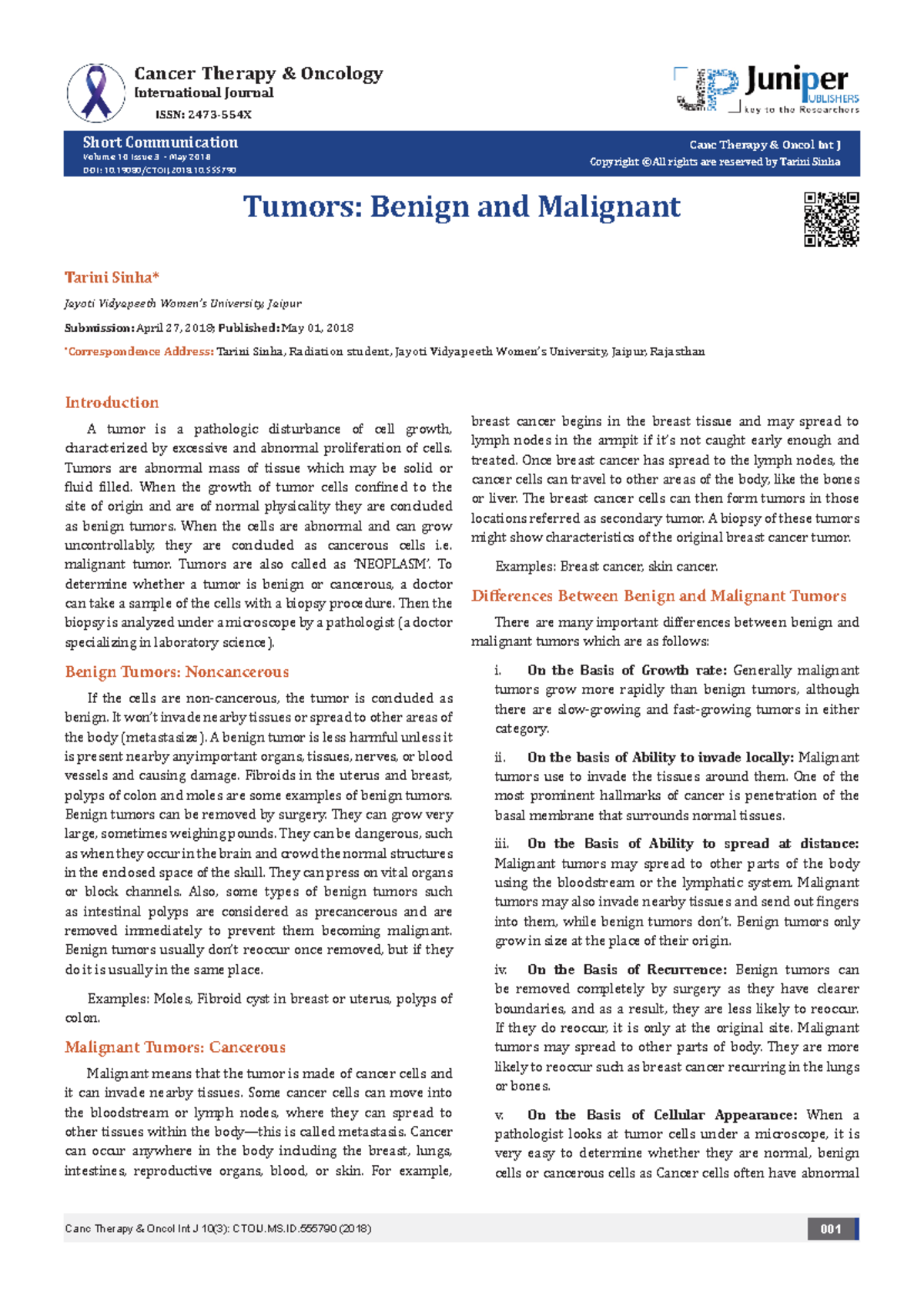 Benign vs Malignant Neoplasms: Key Differences Explained in Canc ...