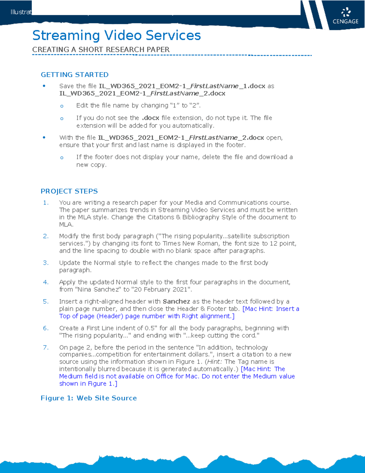 IL WD365 2021 EOM2-1 Illustrated Word 365 Module 2 Research Paper Guide ...