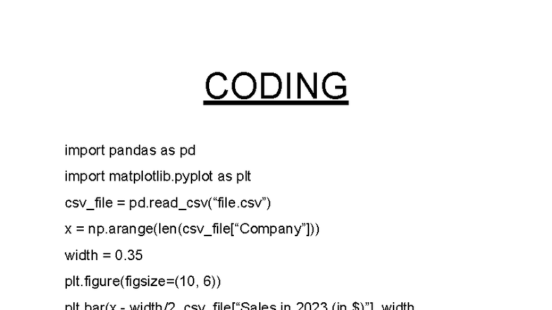 Mixed Bar Graph - dont use it - CODING import pandas as pd import ...